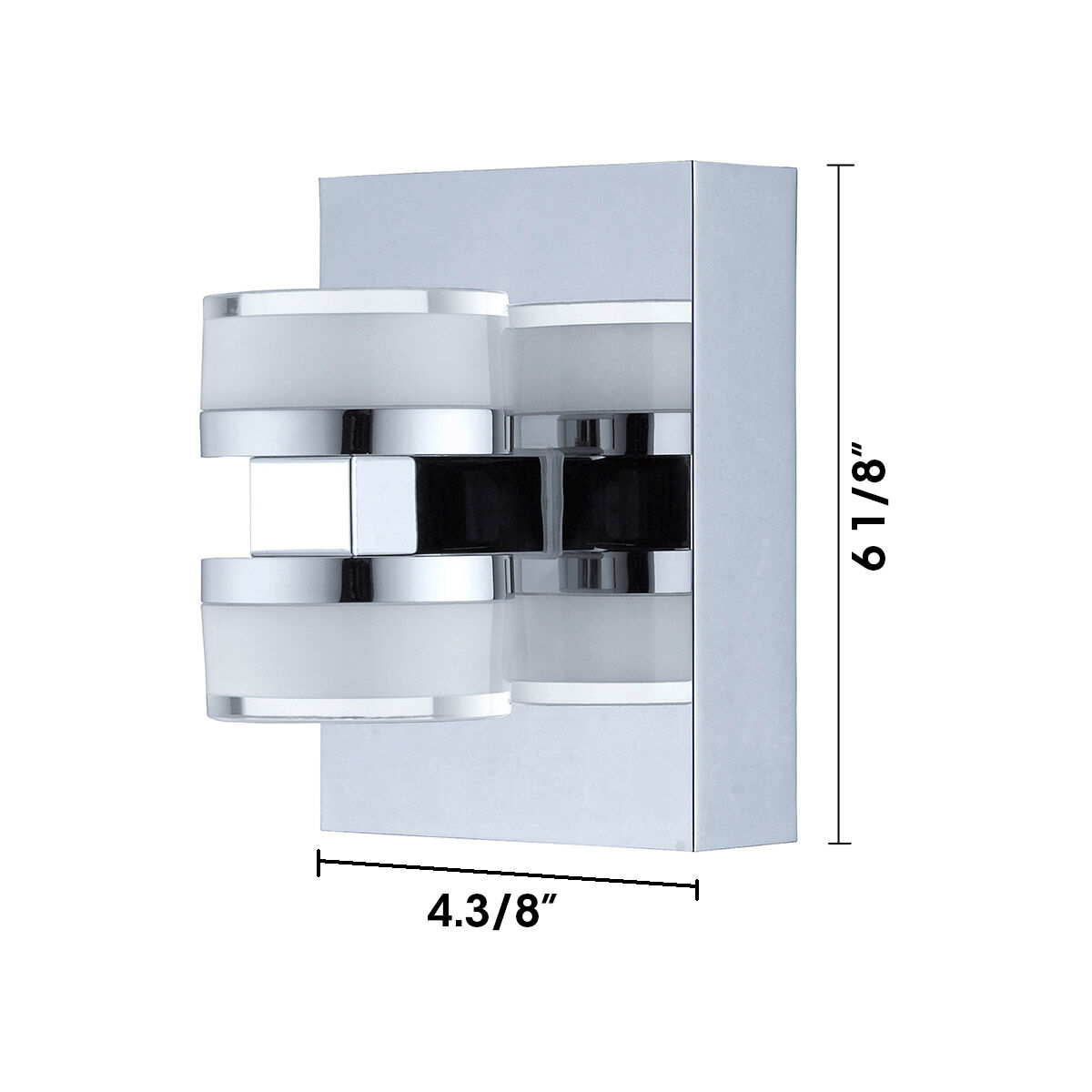 brushed chrome wall lights