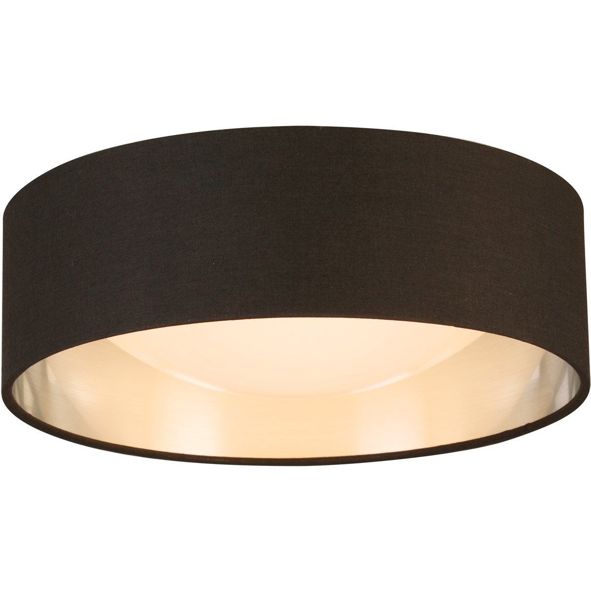 Eglo 204718A Orme LED 12.4 inch Black/Brushed Nickel Flush Mount Ceiling Light